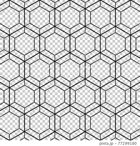 Simple Japanese pattern Ishigaki Kameko black... - Stock Illustration ...