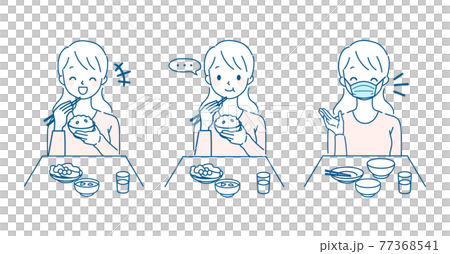Illustration of notes about Corona's meal - Stock Illustration ...