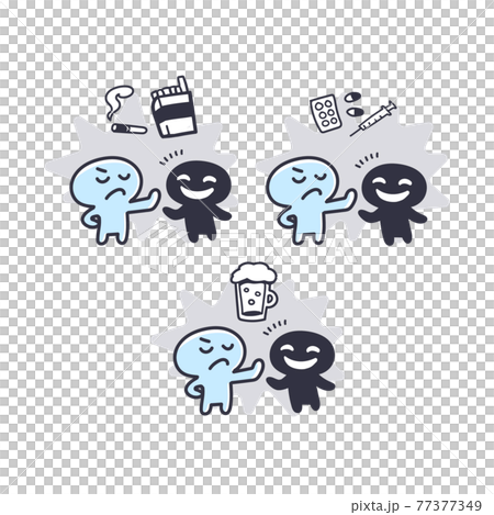 Tobacco, liquor, drug, solicitation, stickman,... - Stock Illustration ...