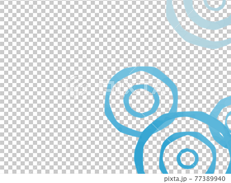 Hand-painted water surface ripple frame - Stock Illustration [77389940 ...