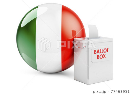 Ballot box with Irish flag. Election in...のイラスト素材 [77463951] - PIXTA