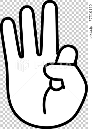 Hand sign: Chinese style number expression... - Stock Illustration ...