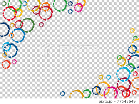 Circle abstract frame of SDGs image 16 - Stock Illustration [77545649 ...