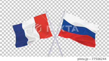 French and Russian flags - Stock Illustration [77586244] - PIXTA