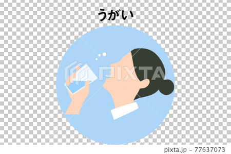 Female version gargling icon - Stock Illustration [77637073] - PIXTA