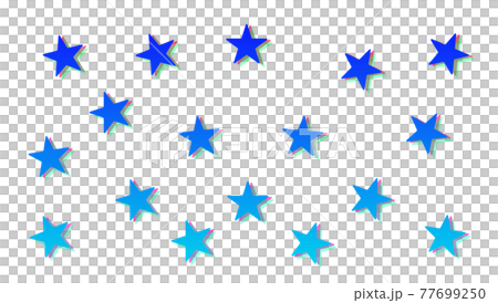 Realistic blue star pattern - Stock Illustration [77699250] - PIXTA