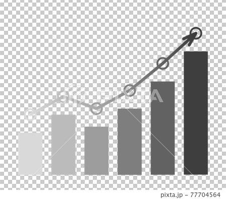 Increasing bar and line charts - Stock Illustration [77704564] - PIXTA