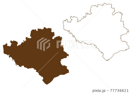 Rottal-Inn district (Federal Republic of...のイラスト素材 [77736621] - PIXTA