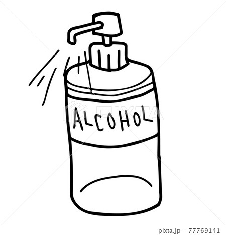 Isopropyl Alcohol Line Drawing