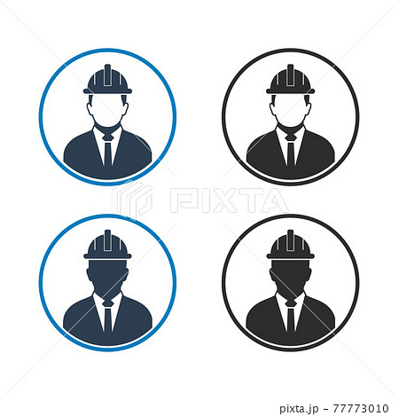 Engineer, Worker Icon Set. Flat style vector EPS.のイラスト素材 [77773010] - PIXTA