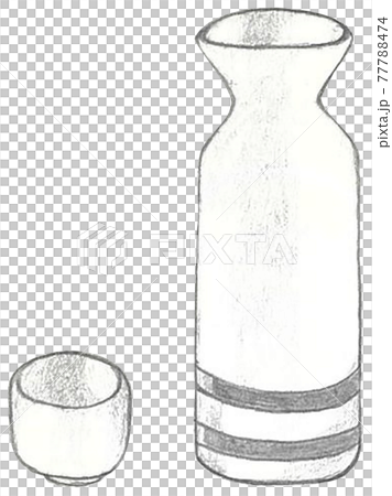 Choshi and cup - Stock Illustration [77788474] - PIXTA