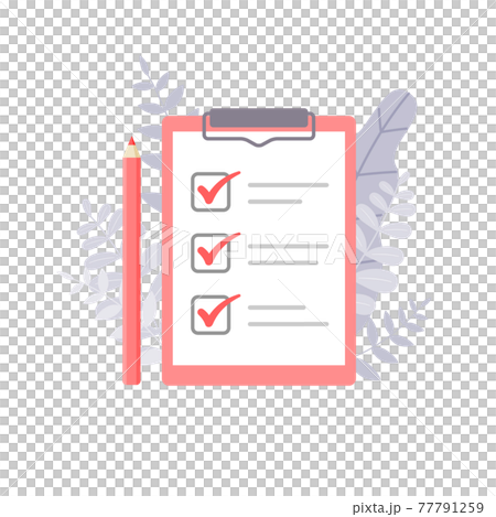 Check sheet - Stock Illustration [77791259] - PIXTA