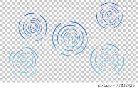 Blue ripple pattern - Stock Illustration [77838429] - PIXTA