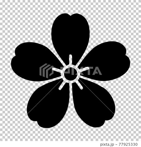 Hosokawa's family crest Sakura - Stock Illustration [77925330] - PIXTA