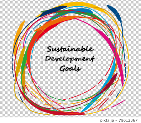 Abstract circle frame 5 of SDGs image - Stock Illustration [78012367 ...