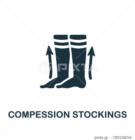 Compression Stockings icon. Simple element from...のイラスト素材 [78020656 ...