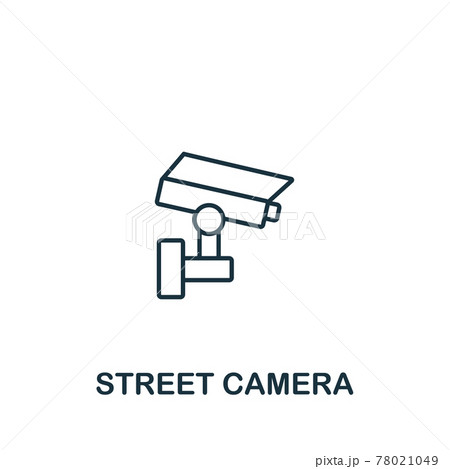 Street Camera icon from security collection....のイラスト素材 [78021049] - PIXTA