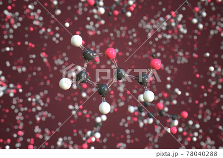 Furfural molecule, scientific molecular model,...のイラスト素材 [78040288] - PIXTA