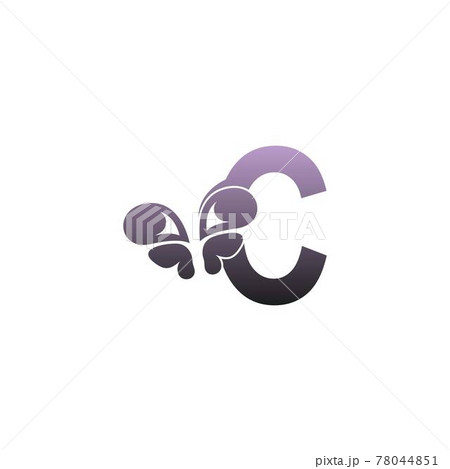 Letter C with butterfly icon logo design vectorのイラスト素材 [78044851] - PIXTA