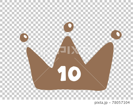 10th place of cute crown ranking crown crown /... - Stock Illustration ...