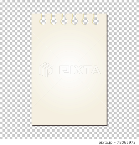 Blank notebook memo pad background material - Stock Illustration ...