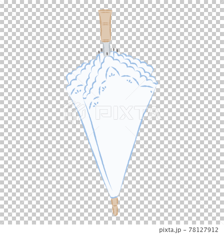 Illustration of white parasol - Stock Illustration [78127912] - PIXTA