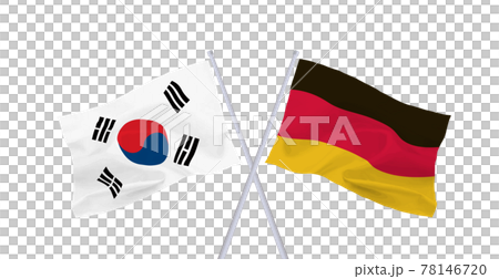 German and Korean flags - Stock Illustration [78146720] - PIXTA