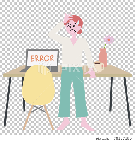 Illustration of a woman who is impatient due to... - Stock Illustration ...