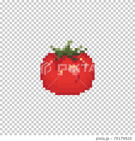 Pixel tomato vector illustration. Pixel art... - Stock Illustration ...