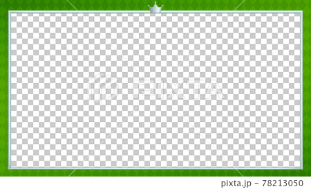 Screen frame with silver frame and silver crown... - Stock Illustration ...