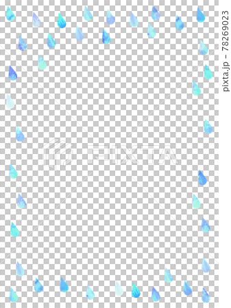 Illustration of raindrop decoration frame - Stock Illustration ...