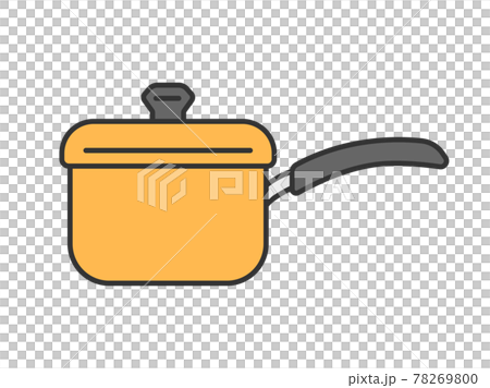 Illustration of one-handed pot Kitchen goods - Stock Illustration ...