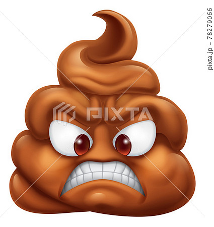 Angry Mad Dislike Hating Poop Poo Emoticon Emojiのイラスト素材 [78279066] - PIXTA