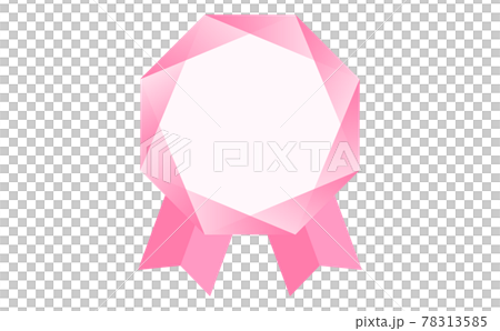 Pink medal icon illustration - Stock Illustration [78313585] - PIXTA