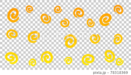 Swirl pattern (yellow) - Stock Illustration [78318369] - PIXTA