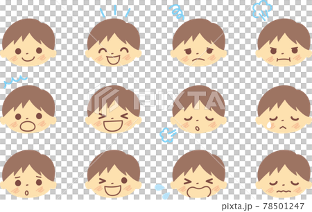 vector, vectors, facial expression - Stock Illustration [78501247] - PIXTA