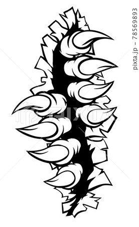 Claws Ripping Through Paper