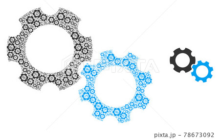 Gears Recursion Icon Collageのイラスト素材 [78673092] - PIXTA