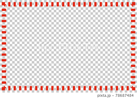 Simple red square frame illustration - Stock Illustration [78687484 ...