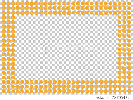 Yellow dot frame - Stock Illustration [78705422] - PIXTA