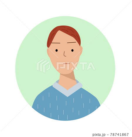 Young man porter character for the avatar, a...のイラスト素材 [78741867] - PIXTA