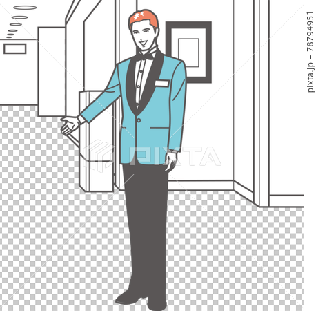 hotel man, hotel, hotels - Stock Illustration [78794951] - PIXTA