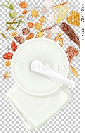 Chinese herbal medicine "Bofutsushosan"... - Stock Illustration ...