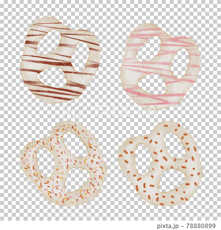 Dessert watercolor hand paint collection - Stock Illustration [78880899 ...