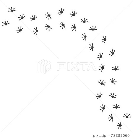 gecko footprint vector illustration designのイラスト素材 [78883060] - PIXTA