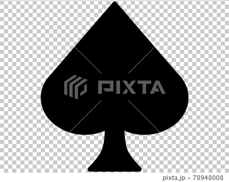 Playing cards spade mark illustration material - Stock Illustration ...