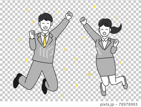 Illustration of a new employee who is happy to... - Stock Illustration ...