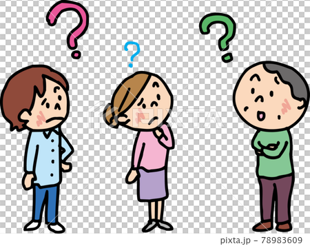 Worried family - Stock Illustration [78983609] - PIXTA