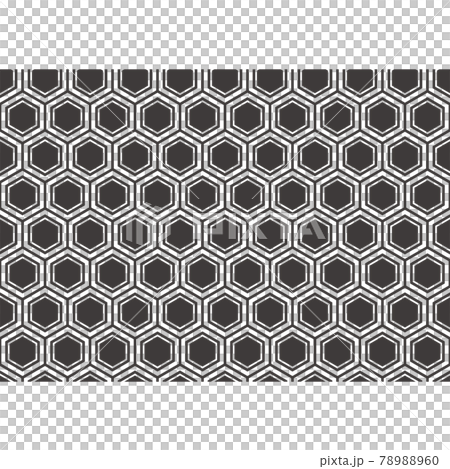 Simple hexagonal pattern Japanese pattern... - Stock Illustration ...