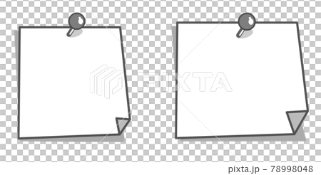 Illustration of pushing note paper to the wall... - Stock Illustration ...